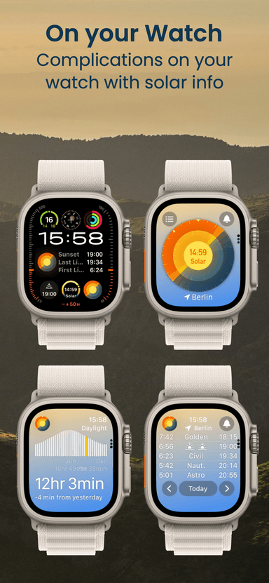 SolarWatch - The best sunrise sunset golden hours and sun position app ...